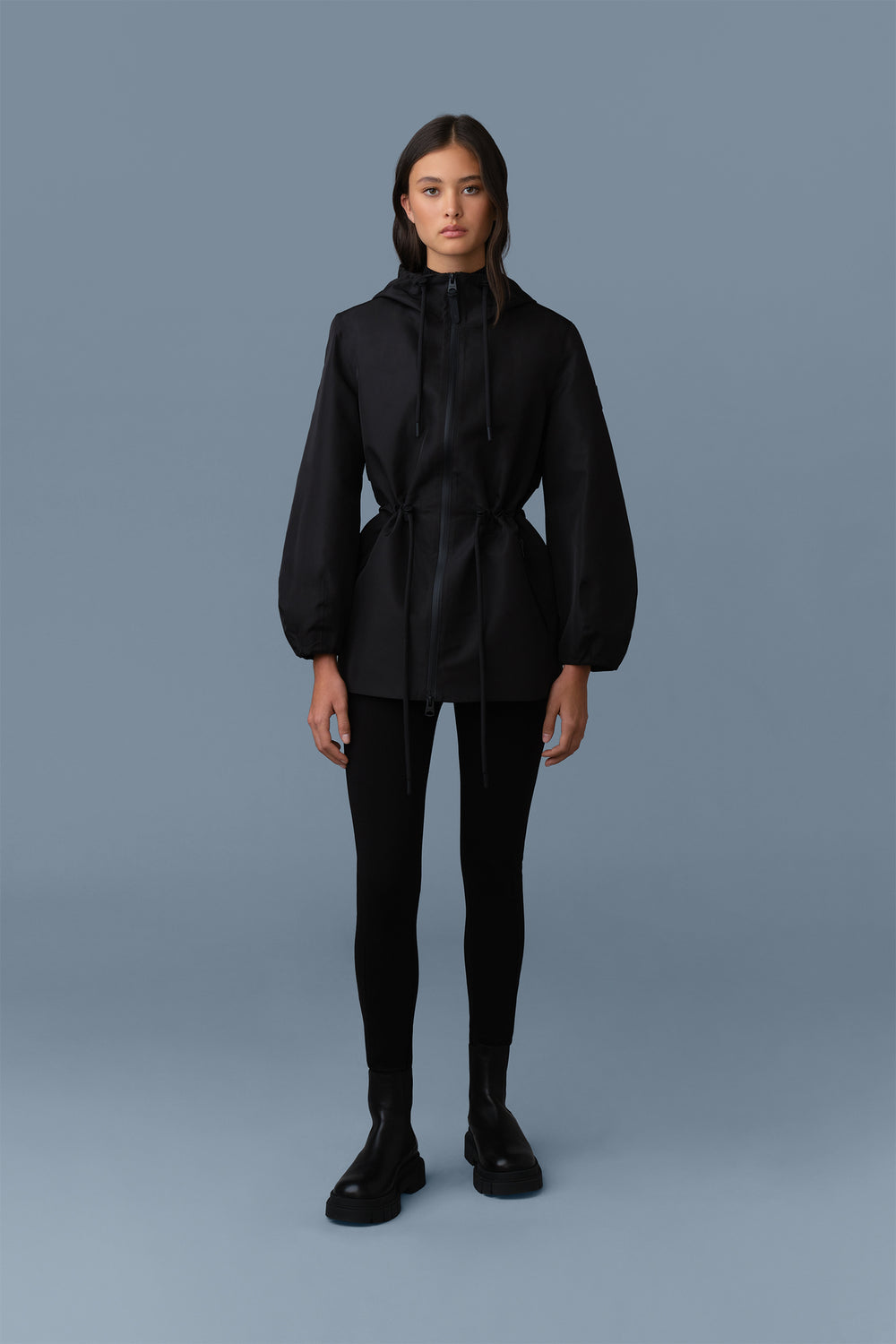 KALEA-ZZ Technical rain jacket with drawcord waist | Mackage® UK