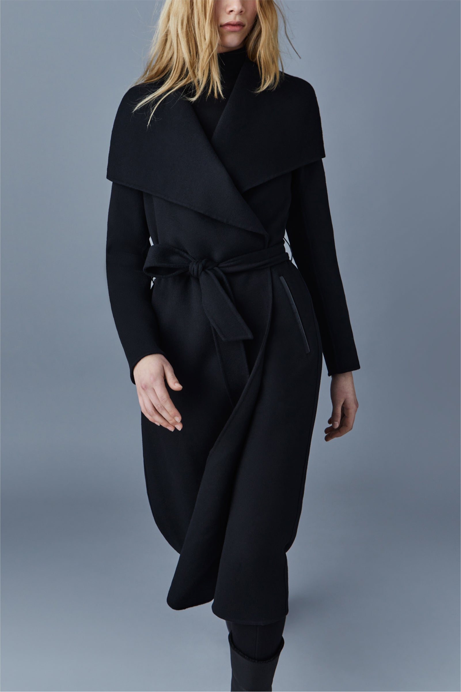 Mai, Double-face wool wrap coat for ladies | Mackage® UK